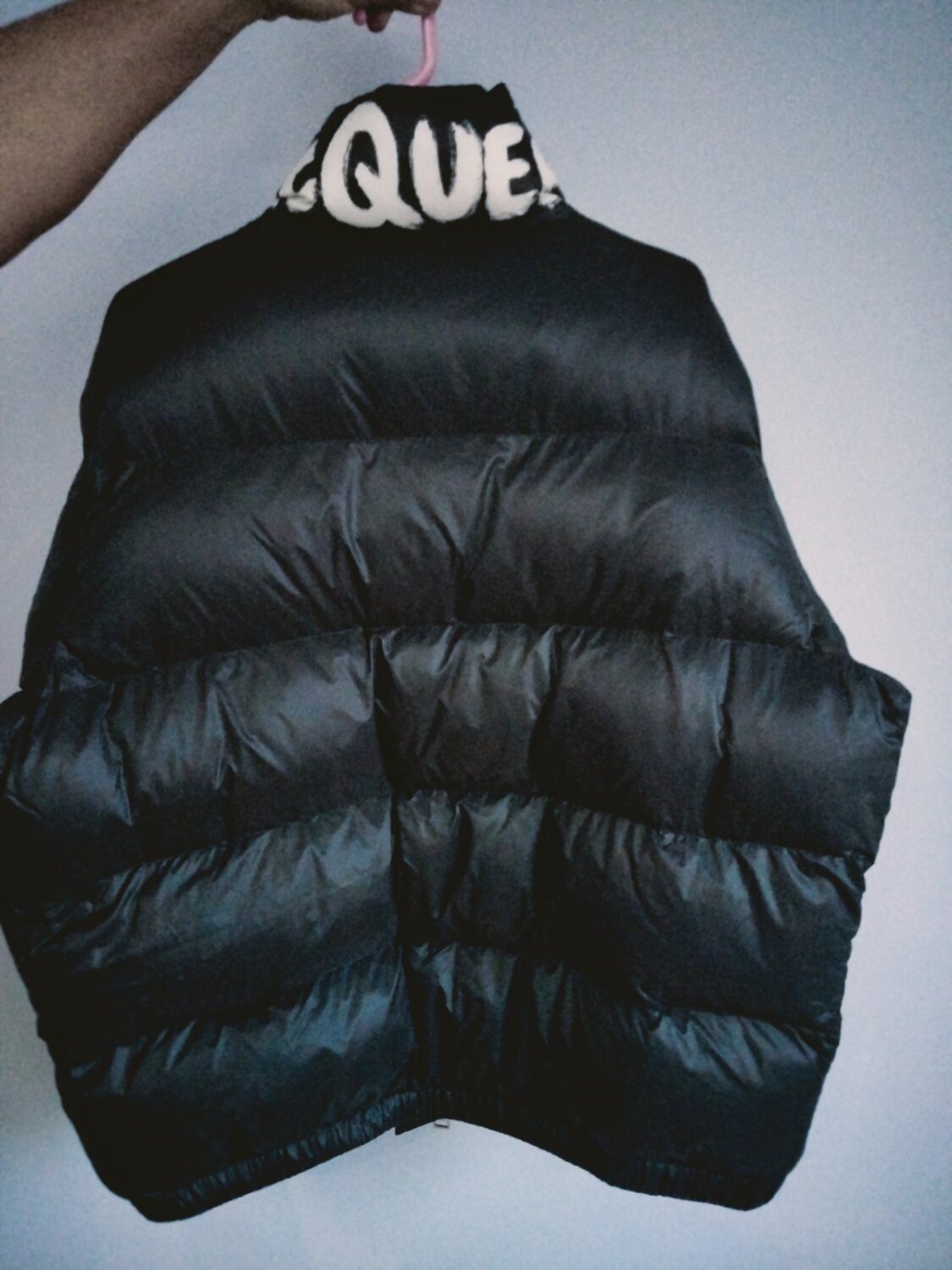 Alexander McQueen Padded Jacket GRAFFITI with Logoed Print on the ...